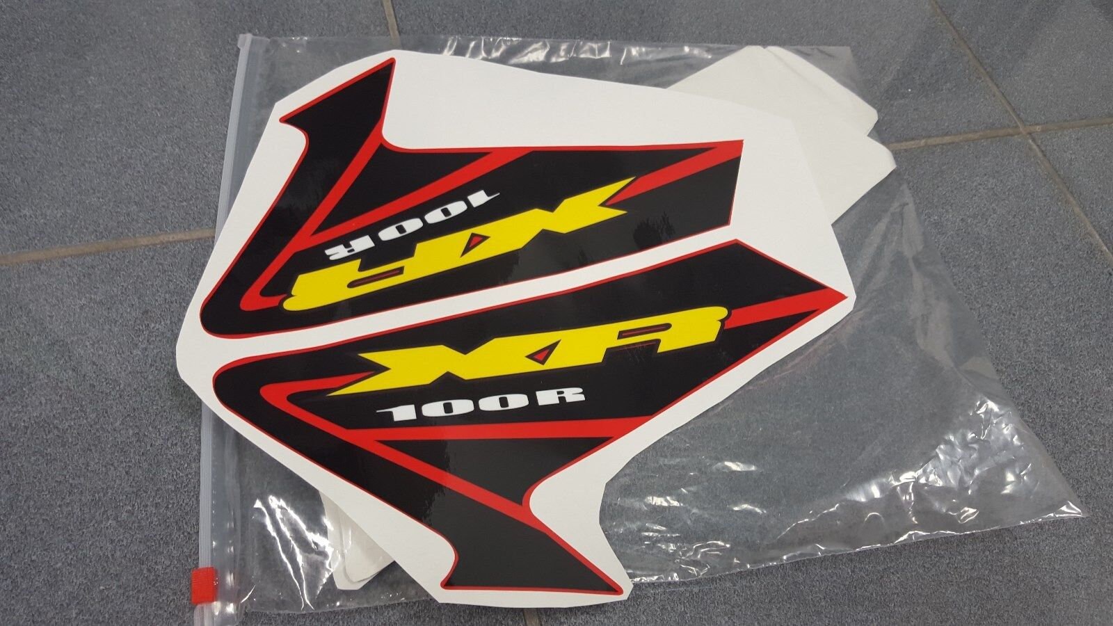 Motocross Dirtbike HONDA XR100 XR 100 Fuel Tank Graphics Decals ...