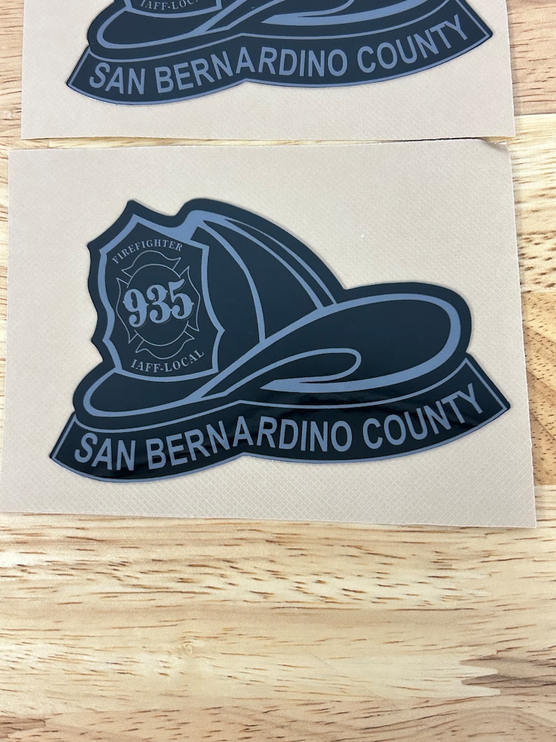 San Bernardino County Fire Department Helmet Decals Stickers Window ...