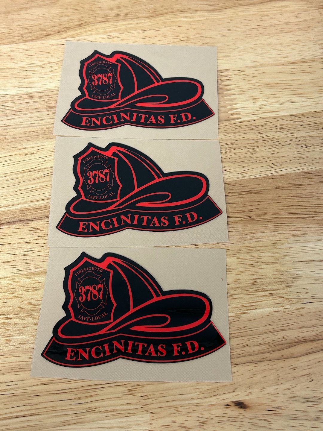 3 ENCINITAS FIRE DEPARTMENT Decals Stickers Thick Quality High End 21m ...