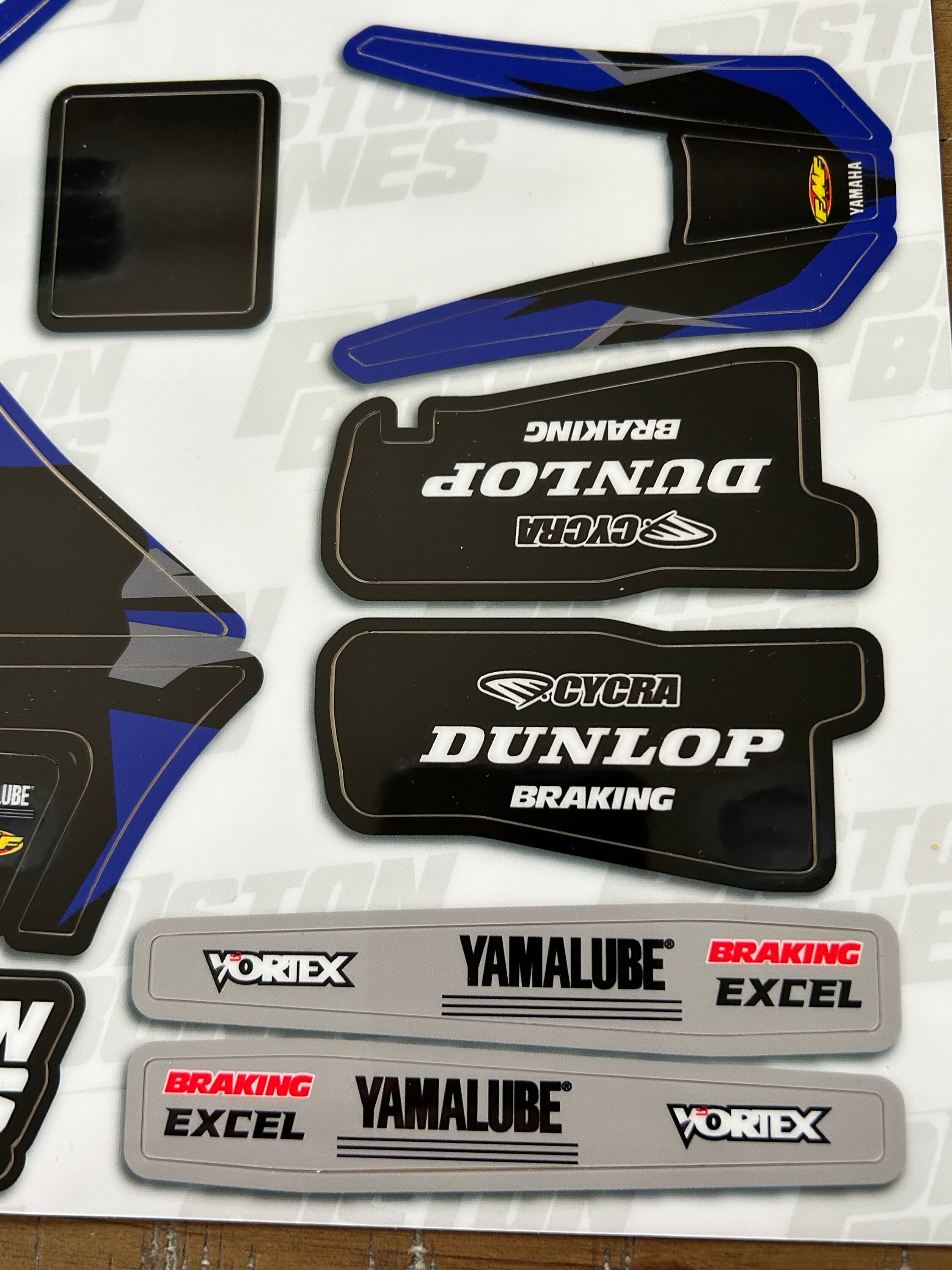 LOSI RC Remote Control Dirt Bike Graphics Kit Yamaha Webb Edition ...