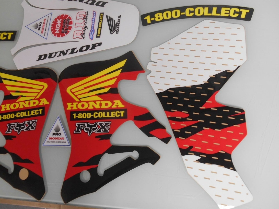 HONDA CR125R CR 125R CR250R CR 250R CR125 CR250 Tank Graphics Decals ...