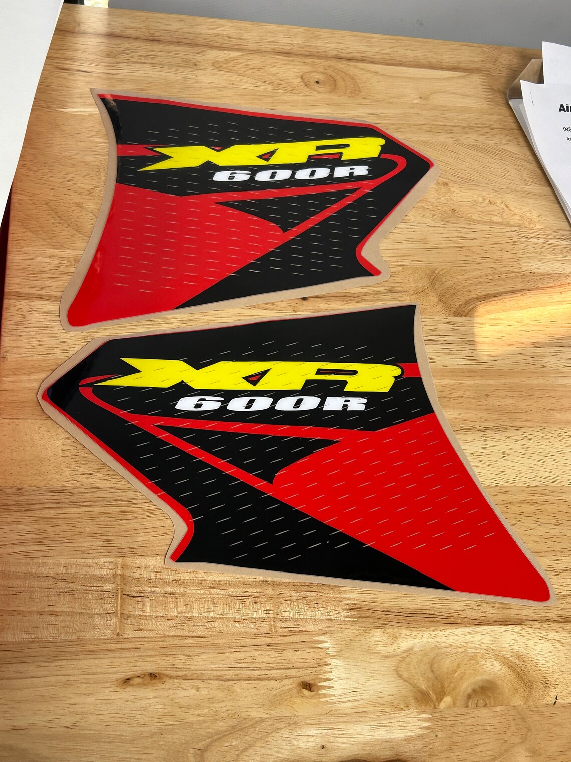 Honda XR600 XR 600 XR Fuel Tank Decals Gas Decals Graphics Right and ...