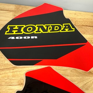 Honda XR400R XR 400R Tank Graphics Fuel Tank Decals Set of Left and ...