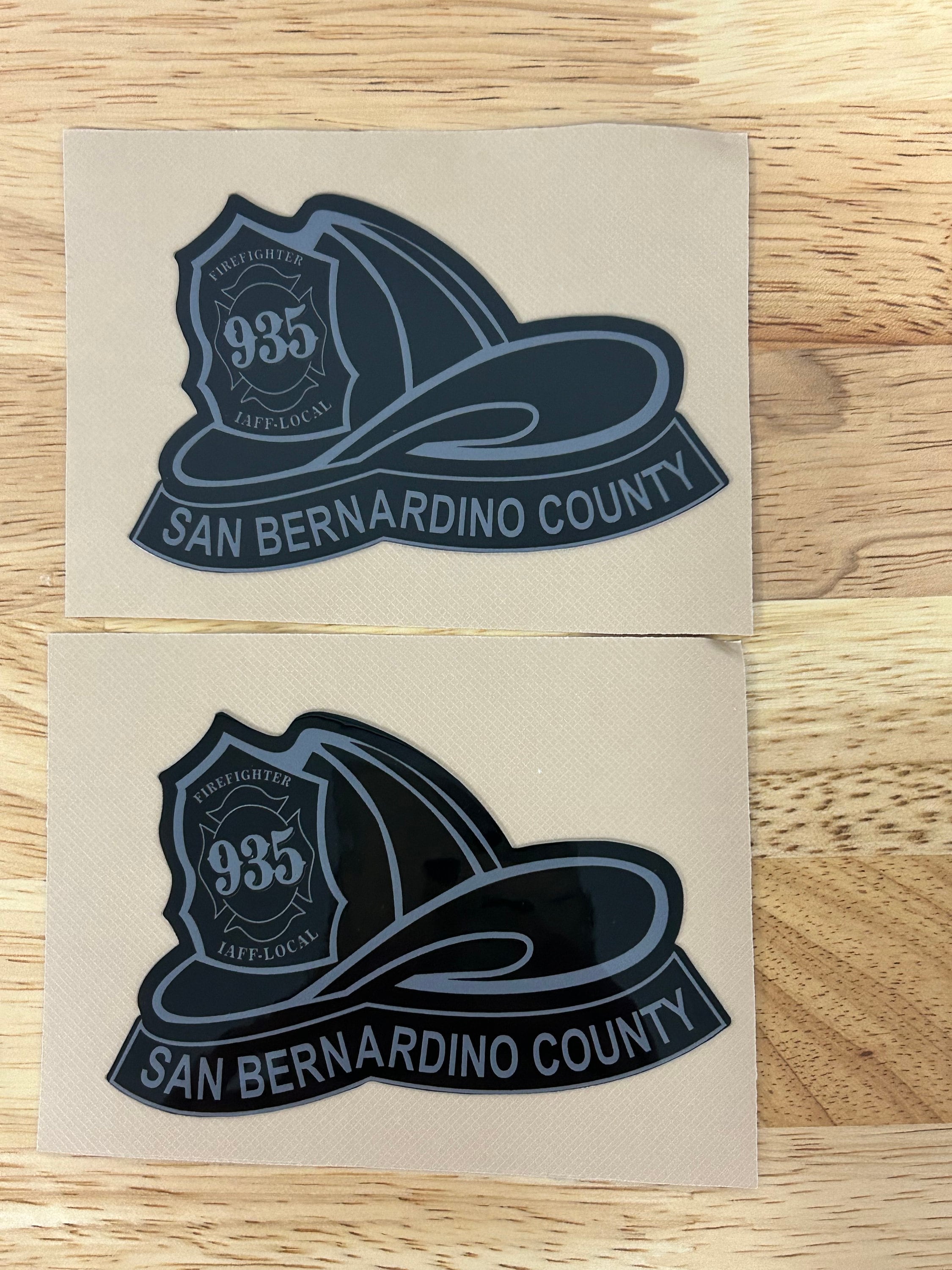 San Bernardino County Fire Department Helmet Decals Stickers Window ...