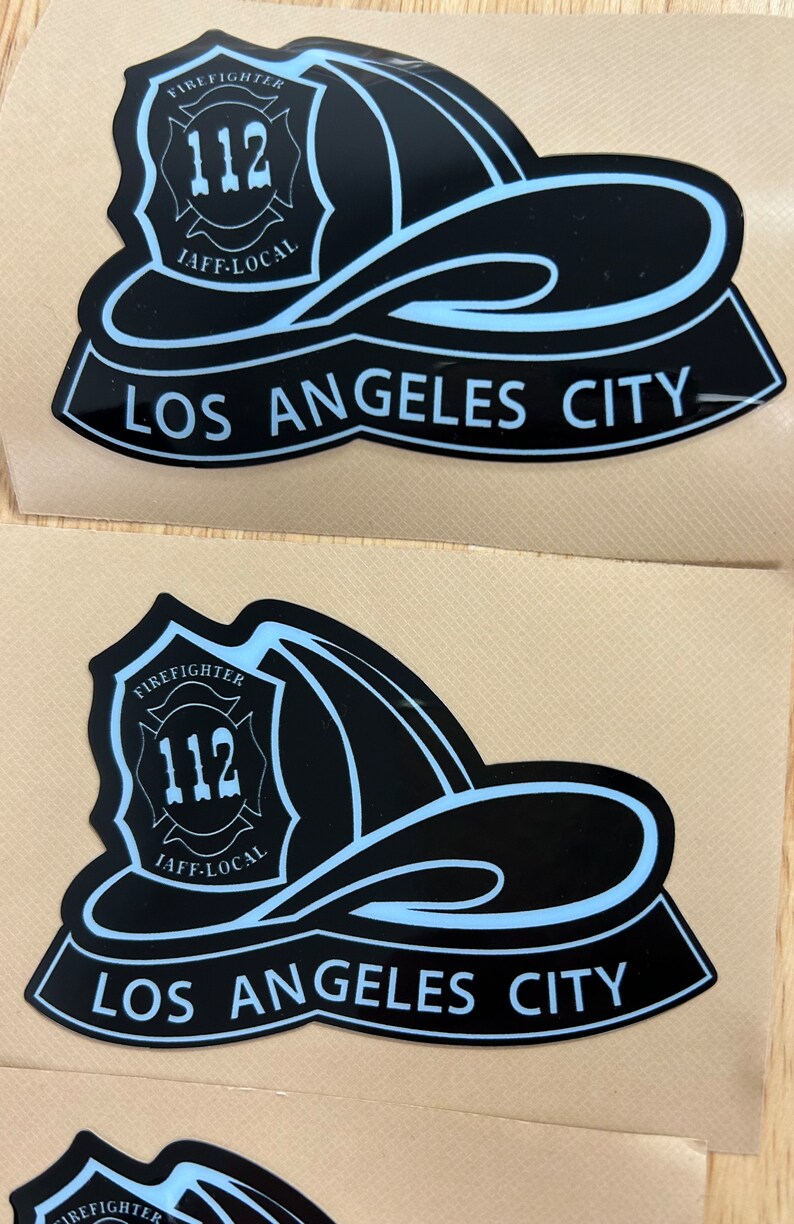Los Angeles City Fire Department LA Fire Department LAFD Helmet Decals ...