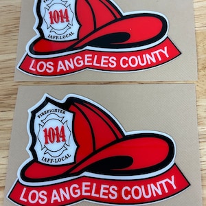Los Angeles Fire Department Lacofd Helmet Decals Stickers Window ...