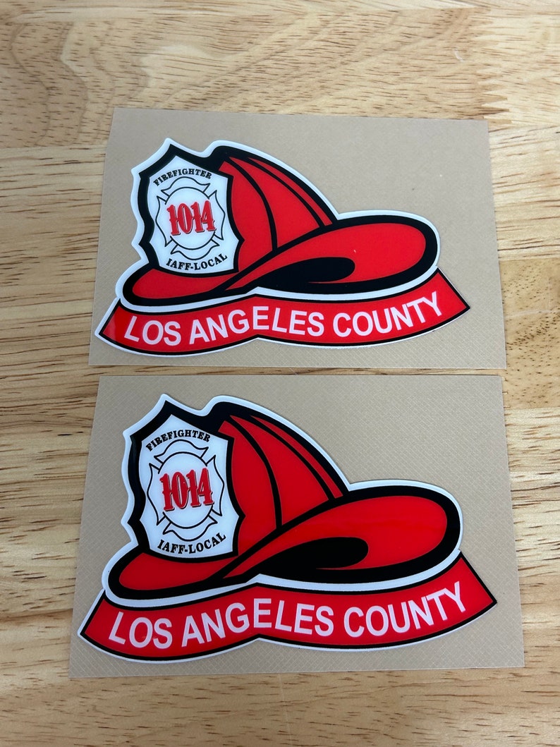 Los Angeles Fire Department Lacofd Helmet Decals Stickers Window ...