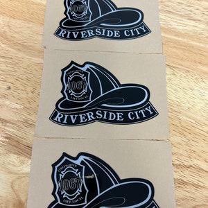 Riverside City Fire Department Helmet Decals RCFD Helmet Decals ...