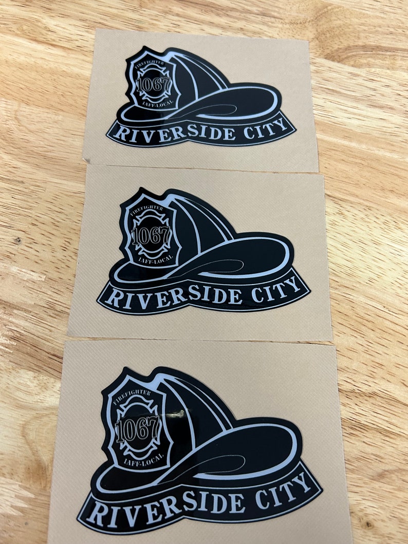Riverside City Fire Department Helmet Decals RCFD Helmet Decals ...