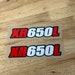 HONDA XR650L Swing Arm Decals Swingarm Decals Stickers Thick USA Made ...