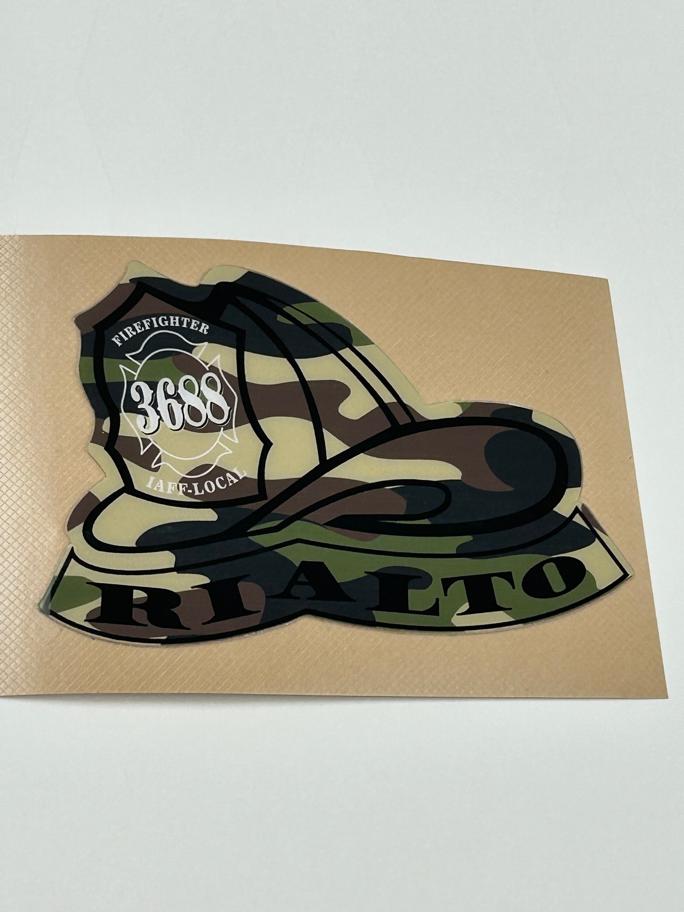 Rialto City Fire Department Decal Rialto Fire Department Helmet Decal ...