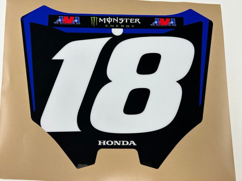 JETT LAWRENCE Front Number Plate Decal Replica SUPERCROSS 18 - Etsy