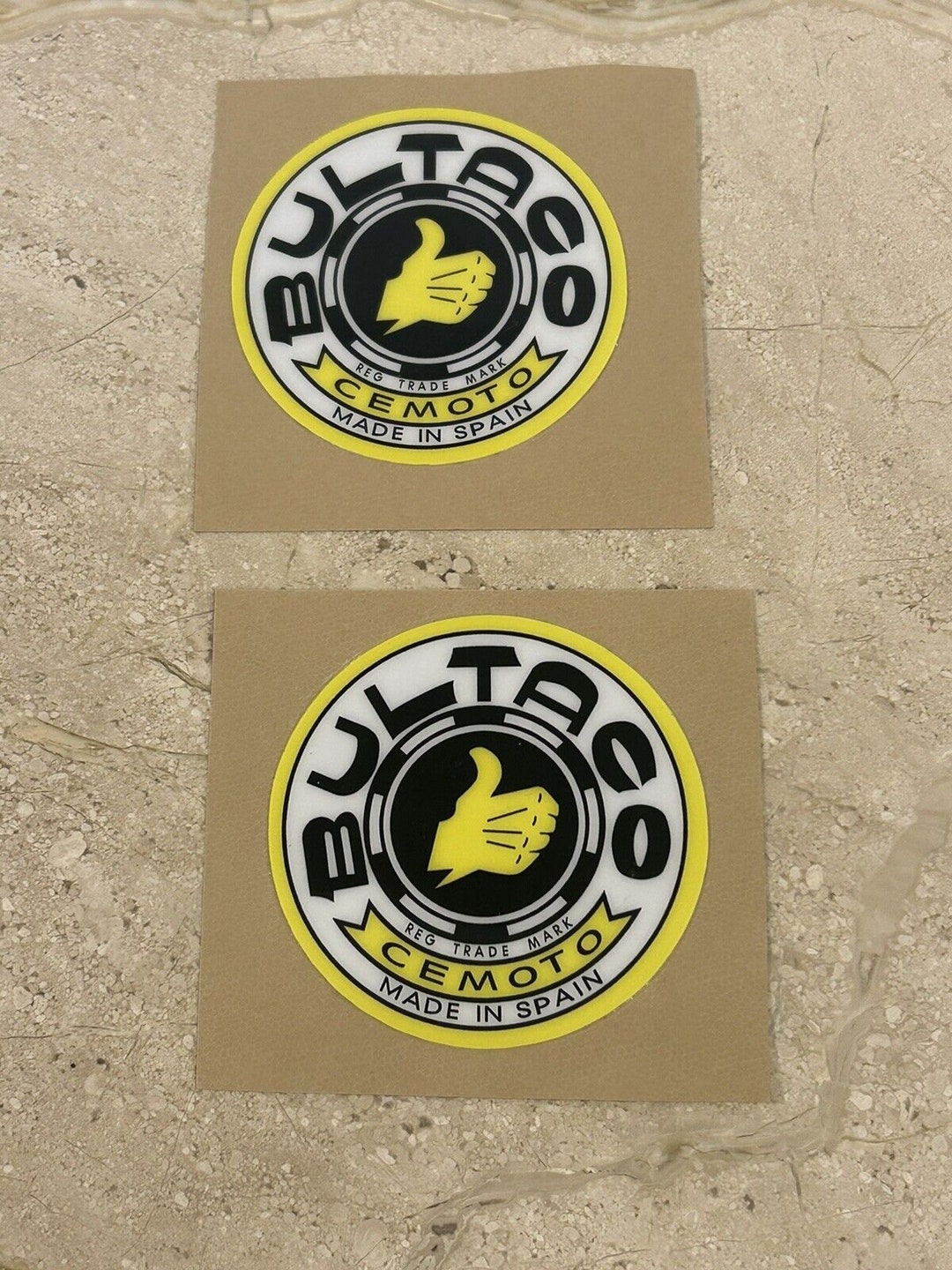 Lot of 2 Bultaco Motorcycle Decals Stickers 21 MIL Vinyl Laminated USA ...