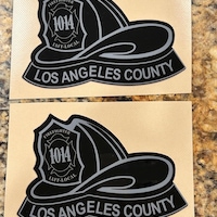 Los Angeles Fire Department Lacofd Helmet Decals Stickers Window ...
