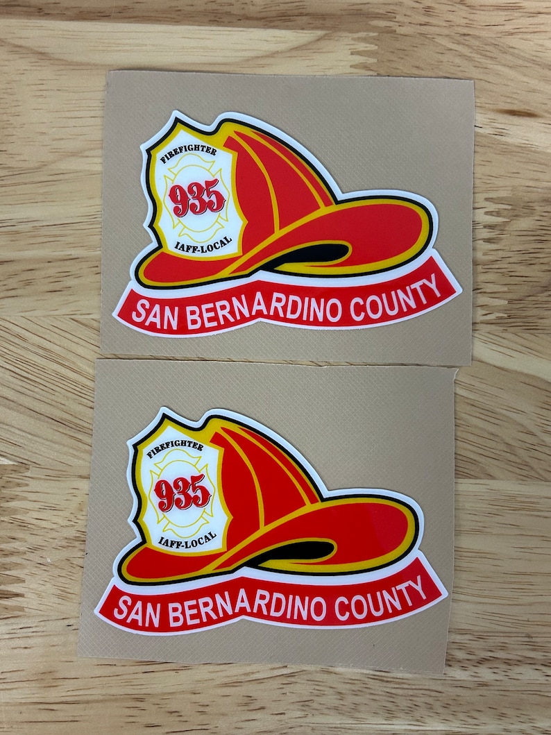 San Bernardino County Fire Department Helmet Decals Stickers Window ...