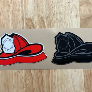 Fire Department Helmet Decals Stickers Window Stickers Uv Laminated ...