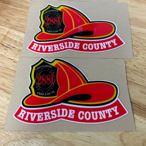 Riverside County Fire Department Helmet Decals Helmet Decals Stickers ...
