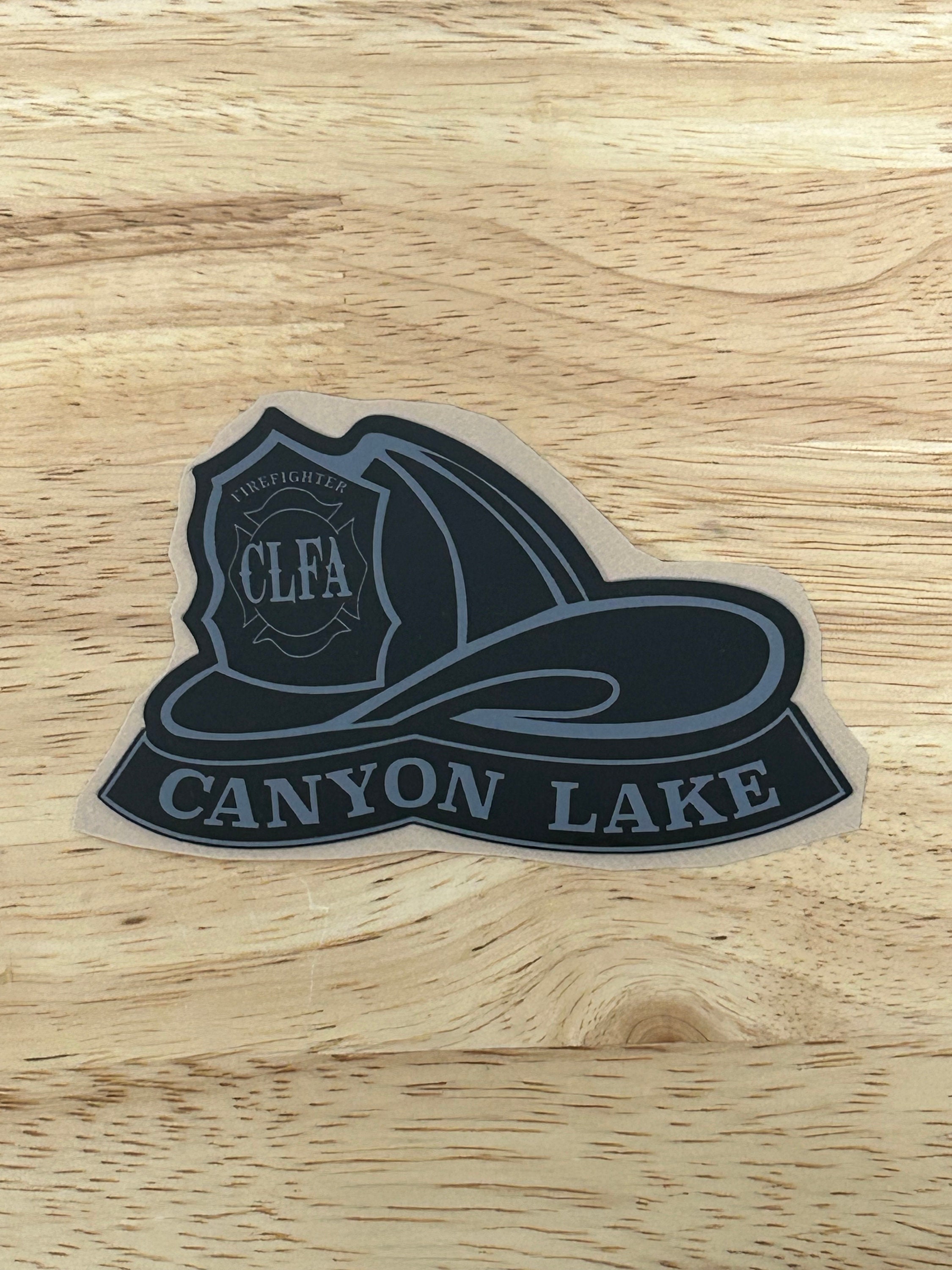 Canyon Lake Fire Department Helmet Decals Stickers Window Stickers Uv ...