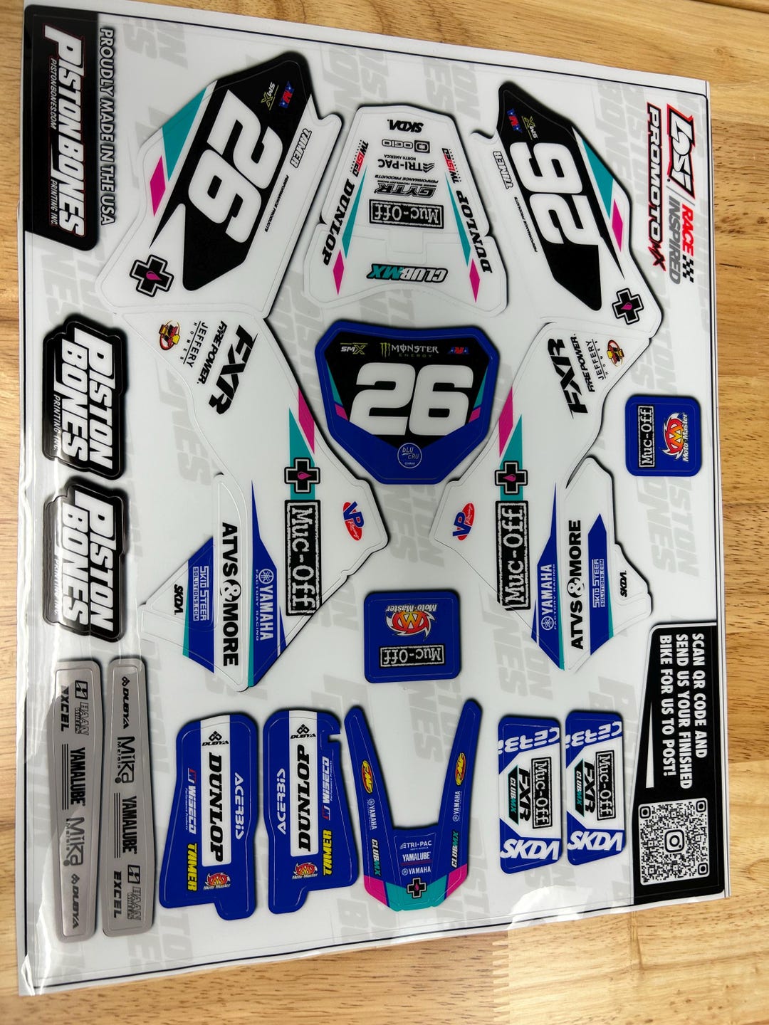 Losi Pro MX Graphics Kit Thick Quality Moto Material Supercross Theme ...