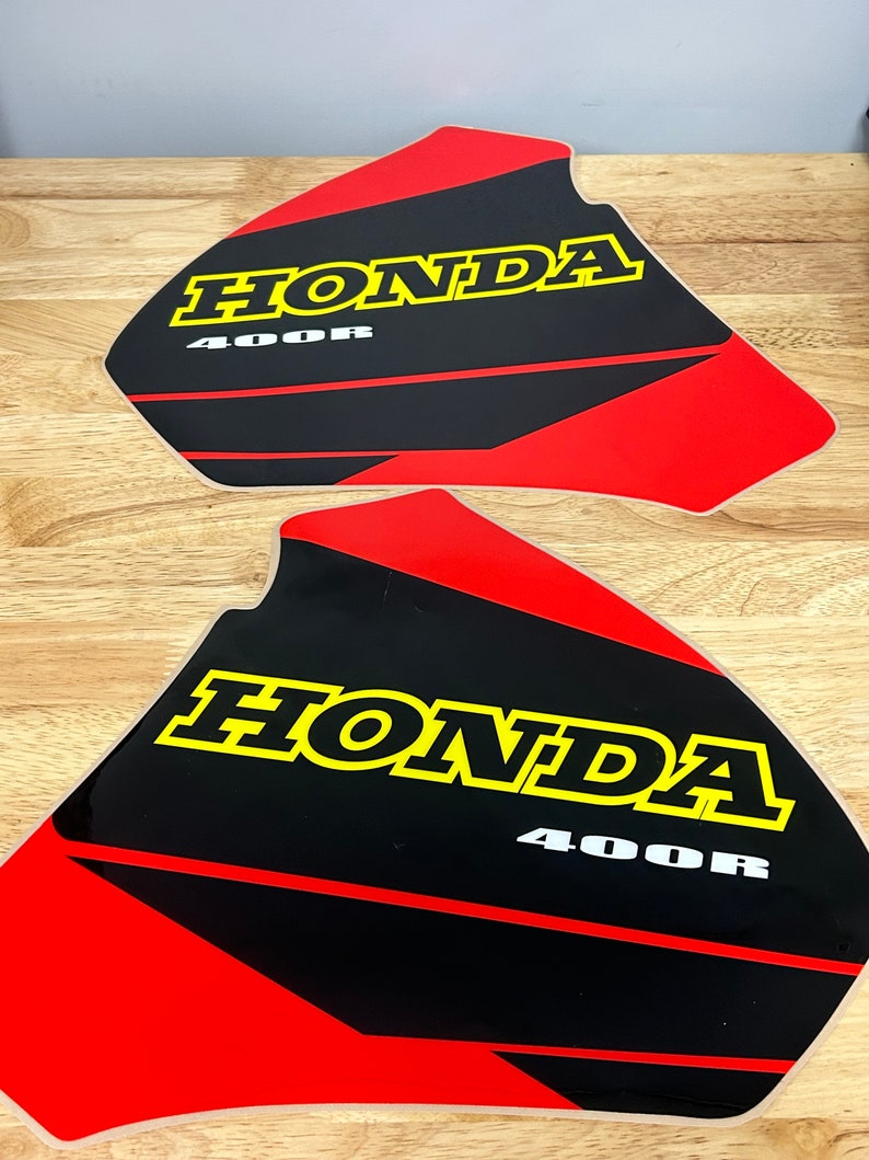 Honda XR400R XR 400R Tank Graphics Fuel Tank Decals Set of Left and ...