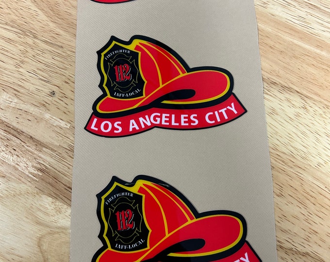 Los Angeles Fire Department Lacofd Helmet Decals Stickers Window ...