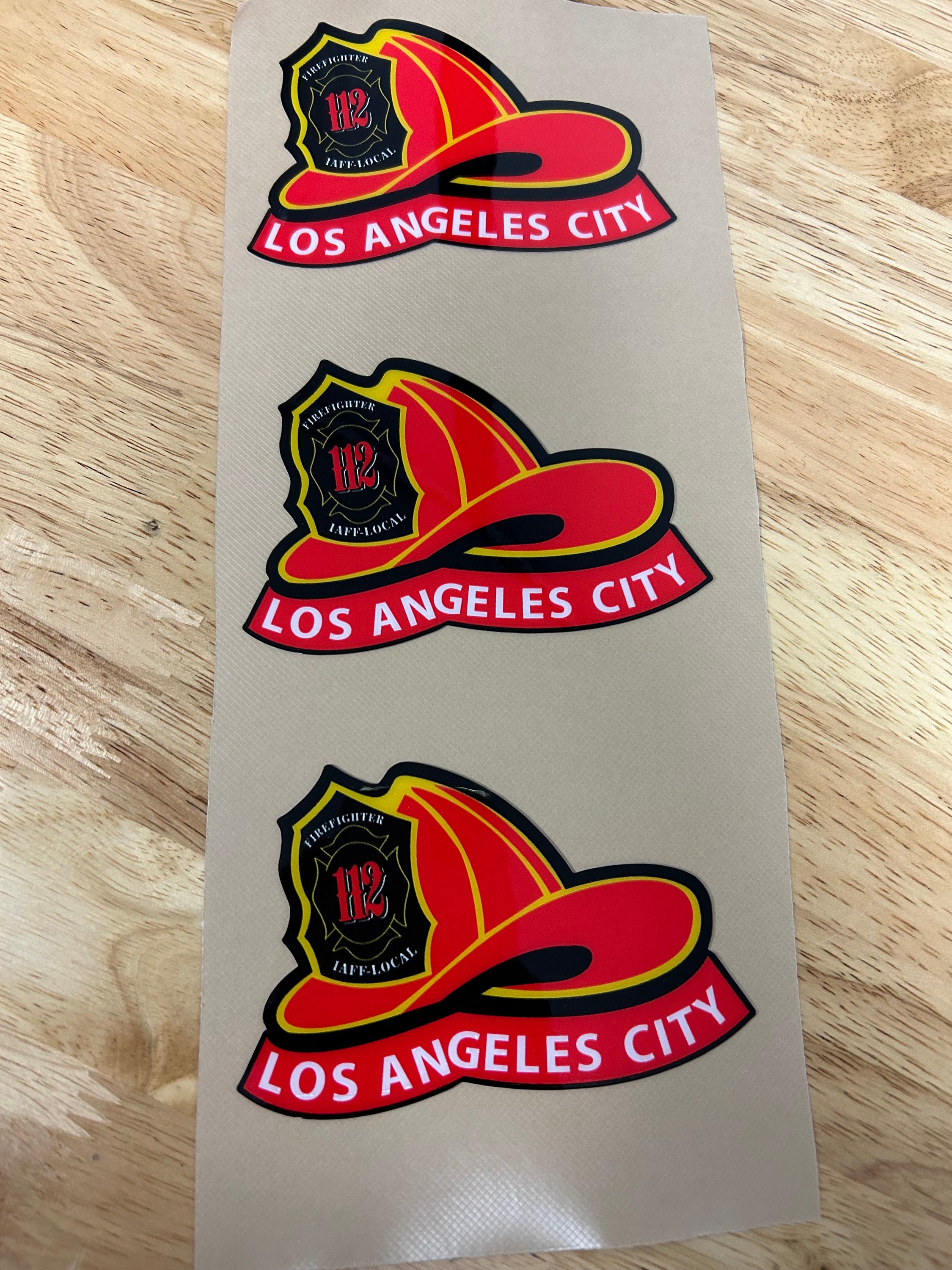 Los Angeles City Fire Department LA Fire Department LAFD Helmet Decals ...