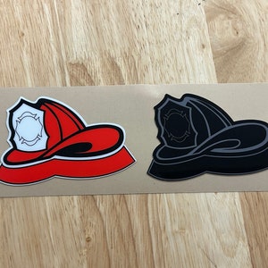Fire Department Helmet Decals Stickers Window Stickers Uv Laminated ...