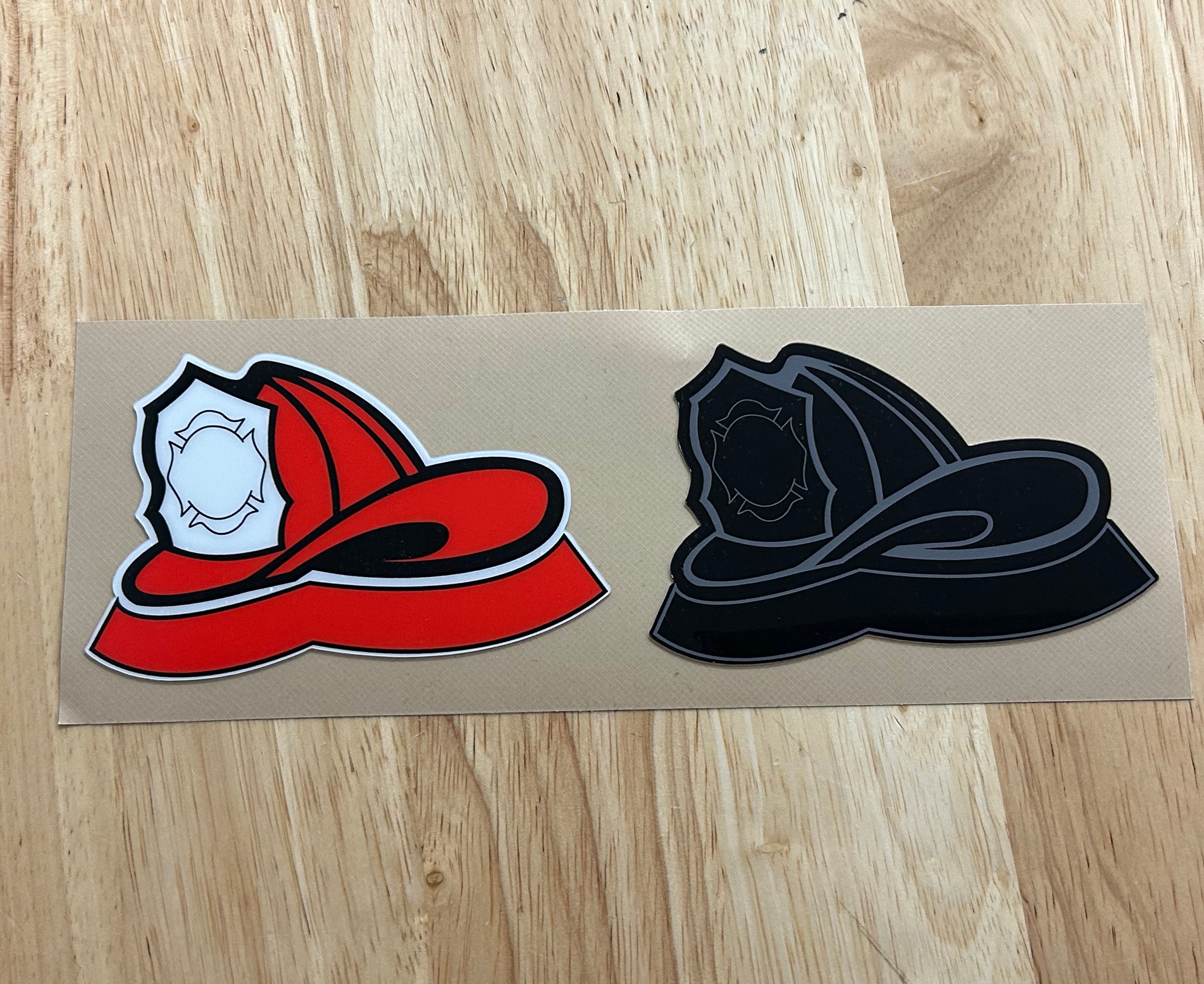 Fire Department Helmet Decals Stickers Window Stickers Uv Laminated ...