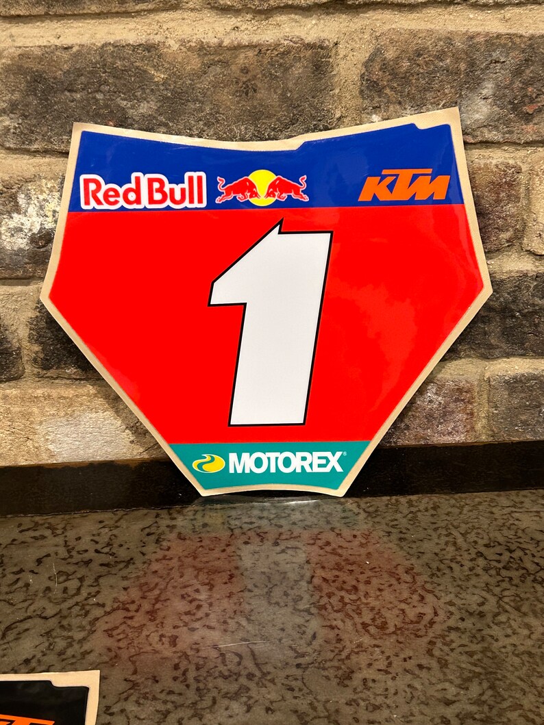CHASE SEXTON Front Number Plate Decal Replica SUPERCROSS 1 Thick ...