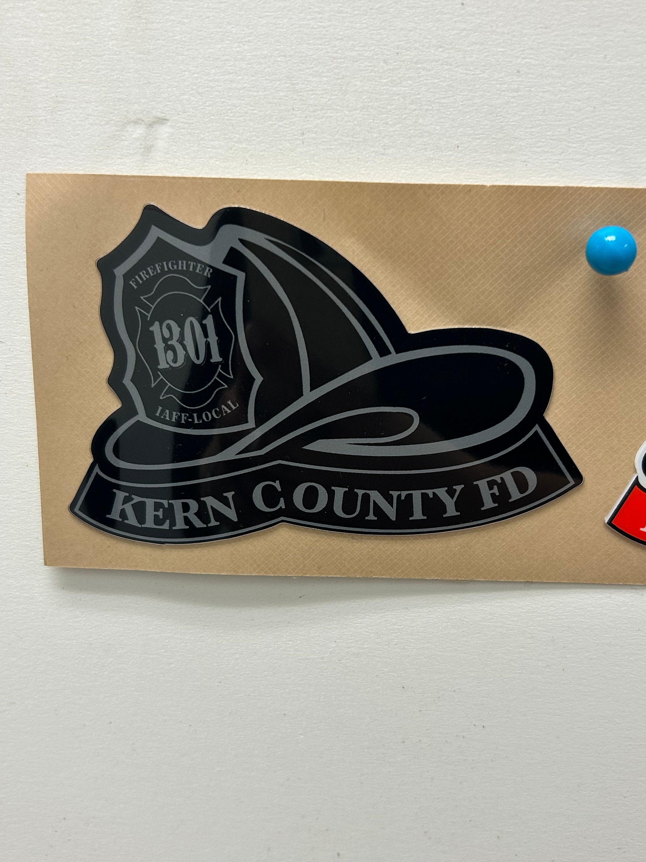KERN COUNTY Fire Department Helmet Decals Stickers Window Stickers 1301 ...