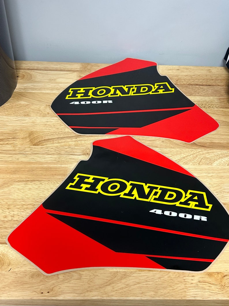Honda XR400R XR 400R Tank Graphics Fuel Tank Decals Set of Left and ...
