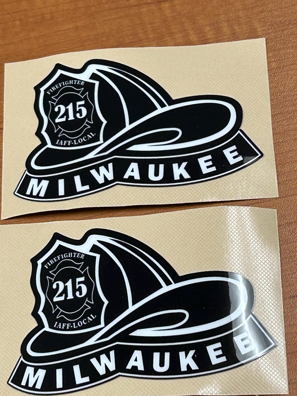 MILWAUKEE Fire Department Helmet Decals Stickers Window Stickers Uv ...