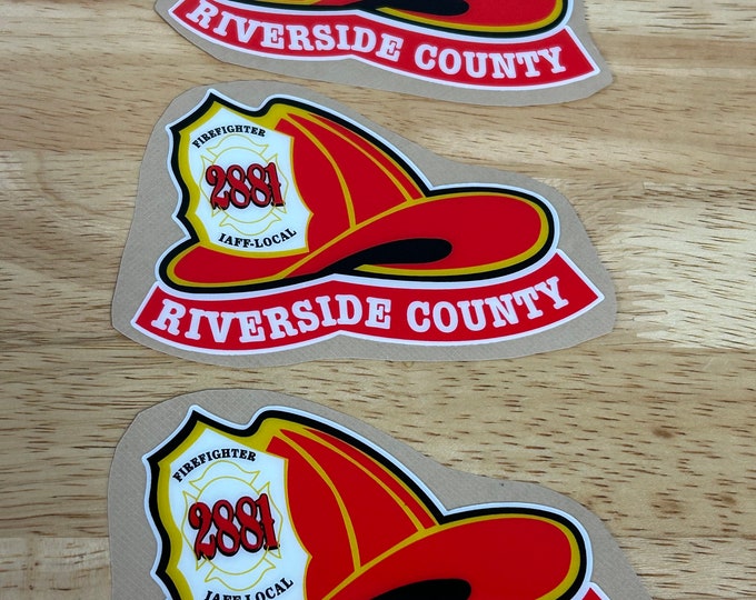 Custom Firefighter Helmet Decal Firefighter Sticker Car Decal Fireman ...