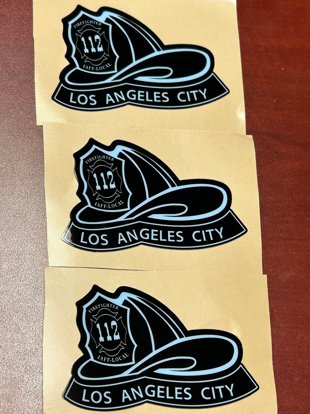 Los Angeles City Fire Department LA Fire Department LAFD Helmet Decals ...