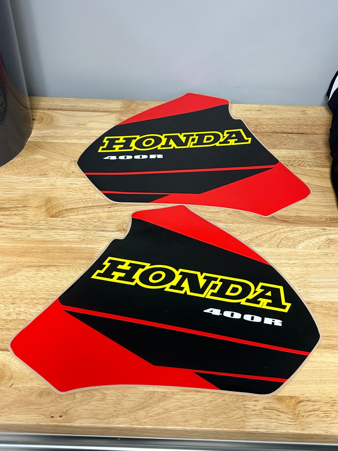 Honda XR400R XR 400R Tank Graphics Fuel Tank Decals Set of Left and ...