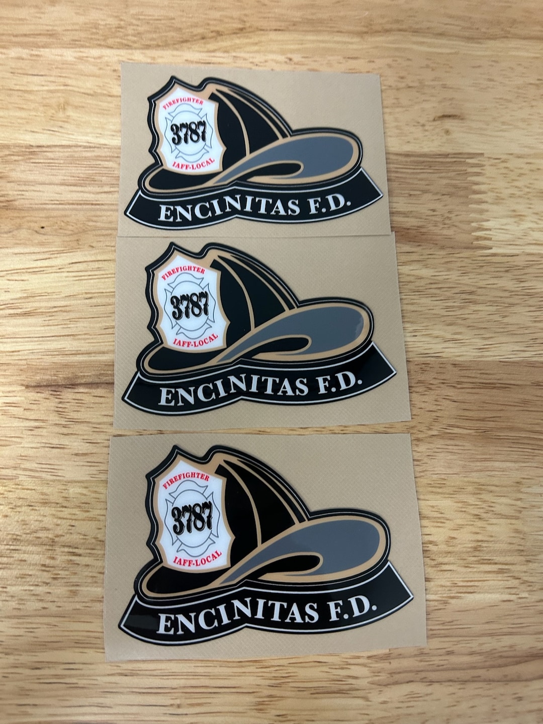 3 ENCINITAS FIRE DEPARTMENT Decals Stickers Thick Quality High End 21m ...