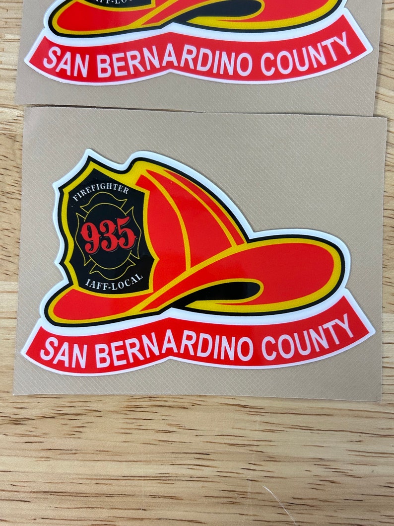 San Bernardino County Fire Department Helmet Decals Stickers Window ...