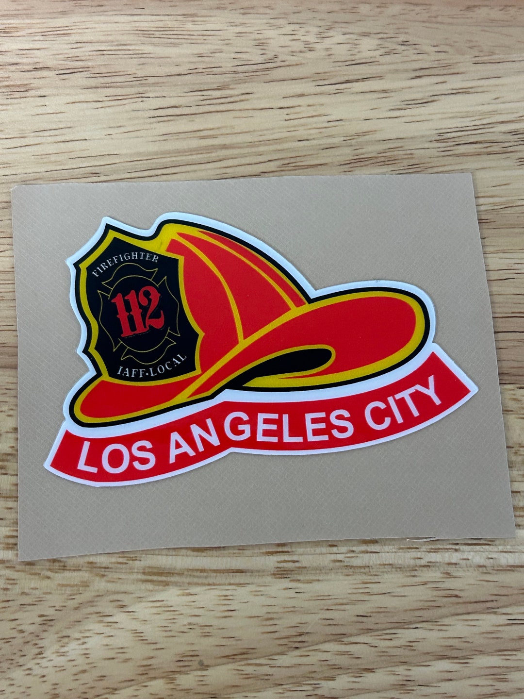 Los Angeles City Fire Department LA Fire Department LAFD Helmet Decal ...
