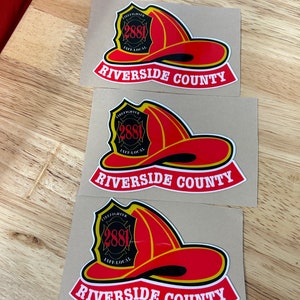 Riverside County Fire Department Helmet Decals Helmet Decals Stickers ...