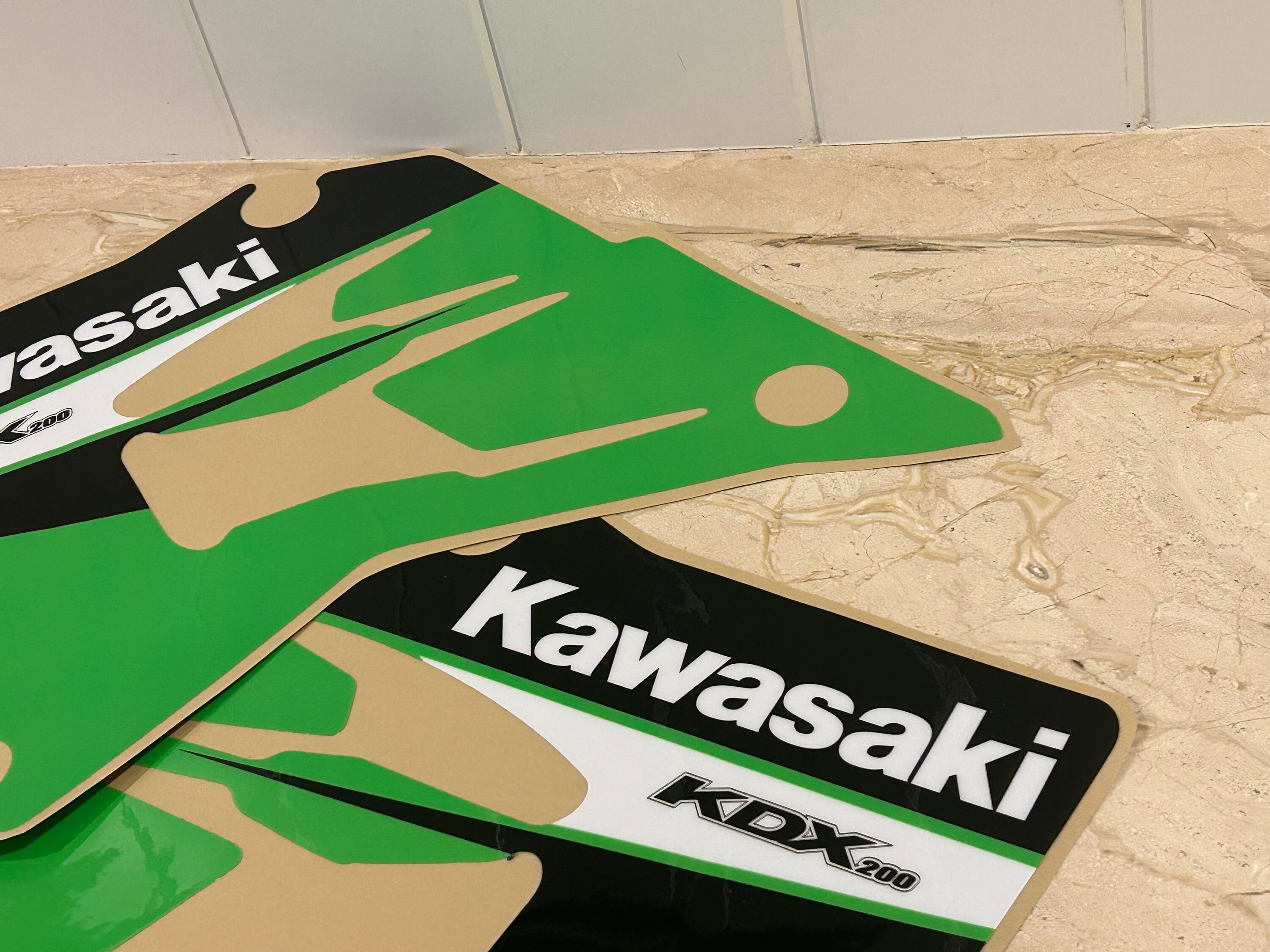2006 KAWASAKI KDX 200 Graphics Shroud Decal Graphics Kit Headlight ...
