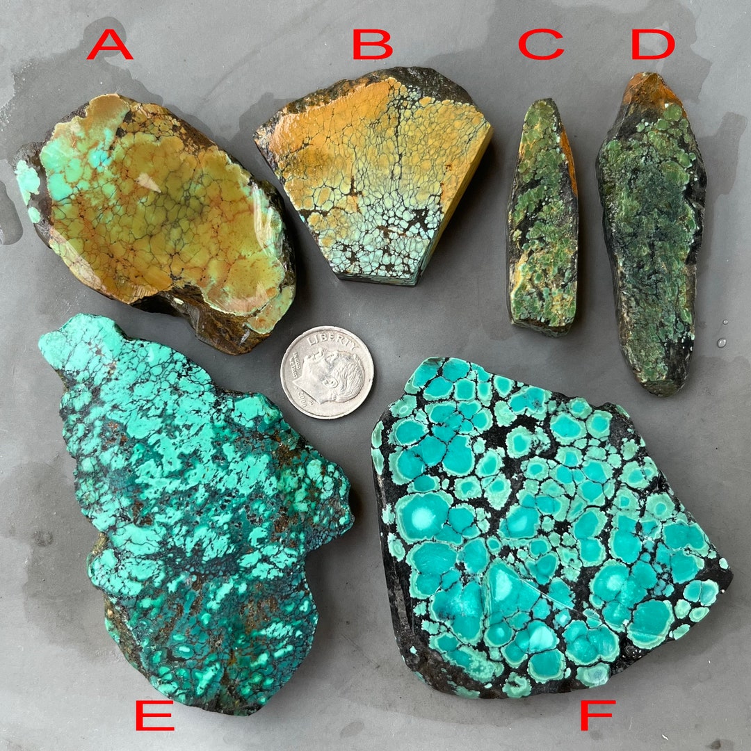 Stabilized Bamboo Mountain Hubei Turquoise Rough Mineral Slab/raw ...