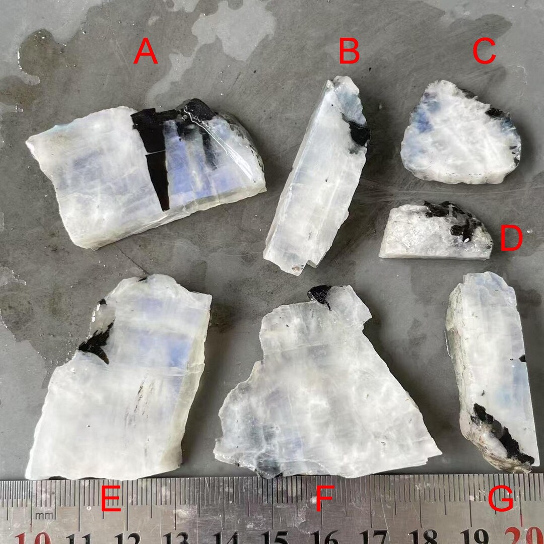Natural Moonstone Rough Mineral Slab/raw Material Slice C2858 - Etsy