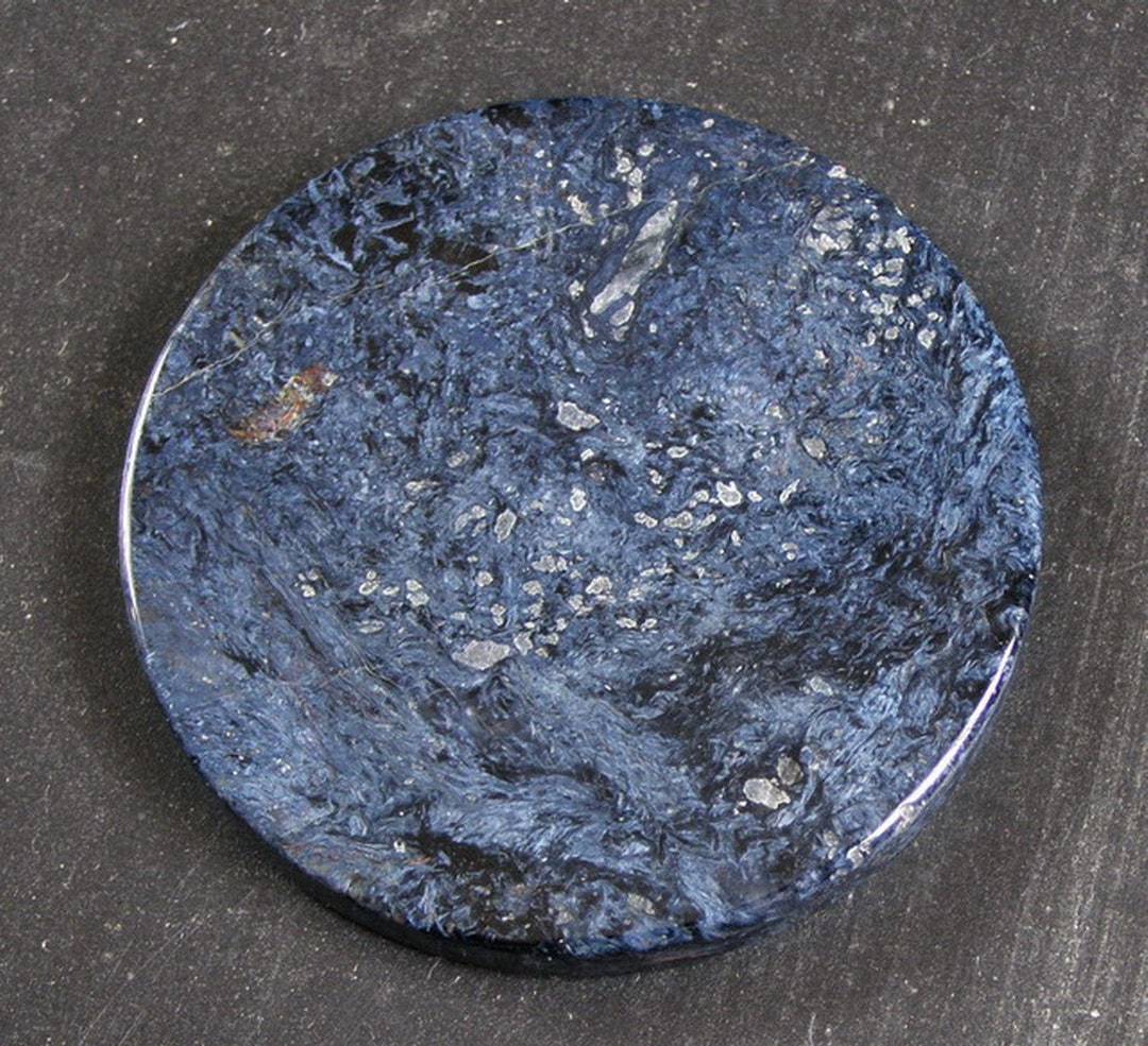 Natural Blue Round Pietersite Slab/chatoyant Petersite Gem Stone D2471 ...