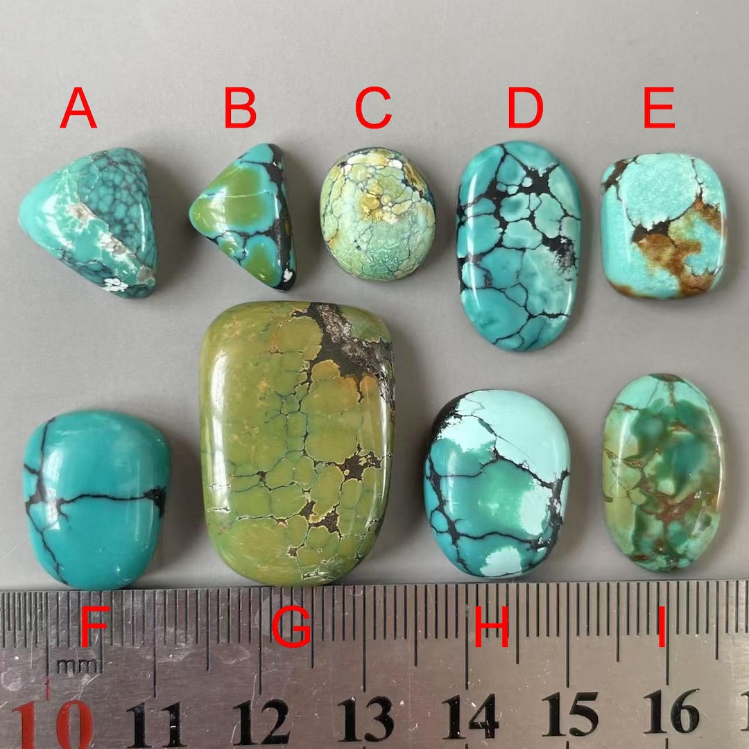 STB Green Freeform Bamboo Mountain Hubei Turquoise Cabochon/stabilized ...