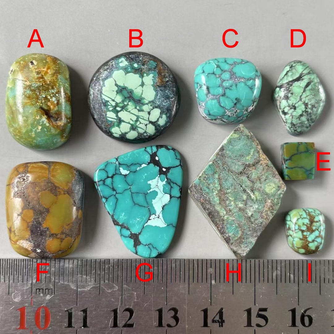 Stabilized Green Freeform Bamboo Mountain Hubei Turquoise Cabochon ...