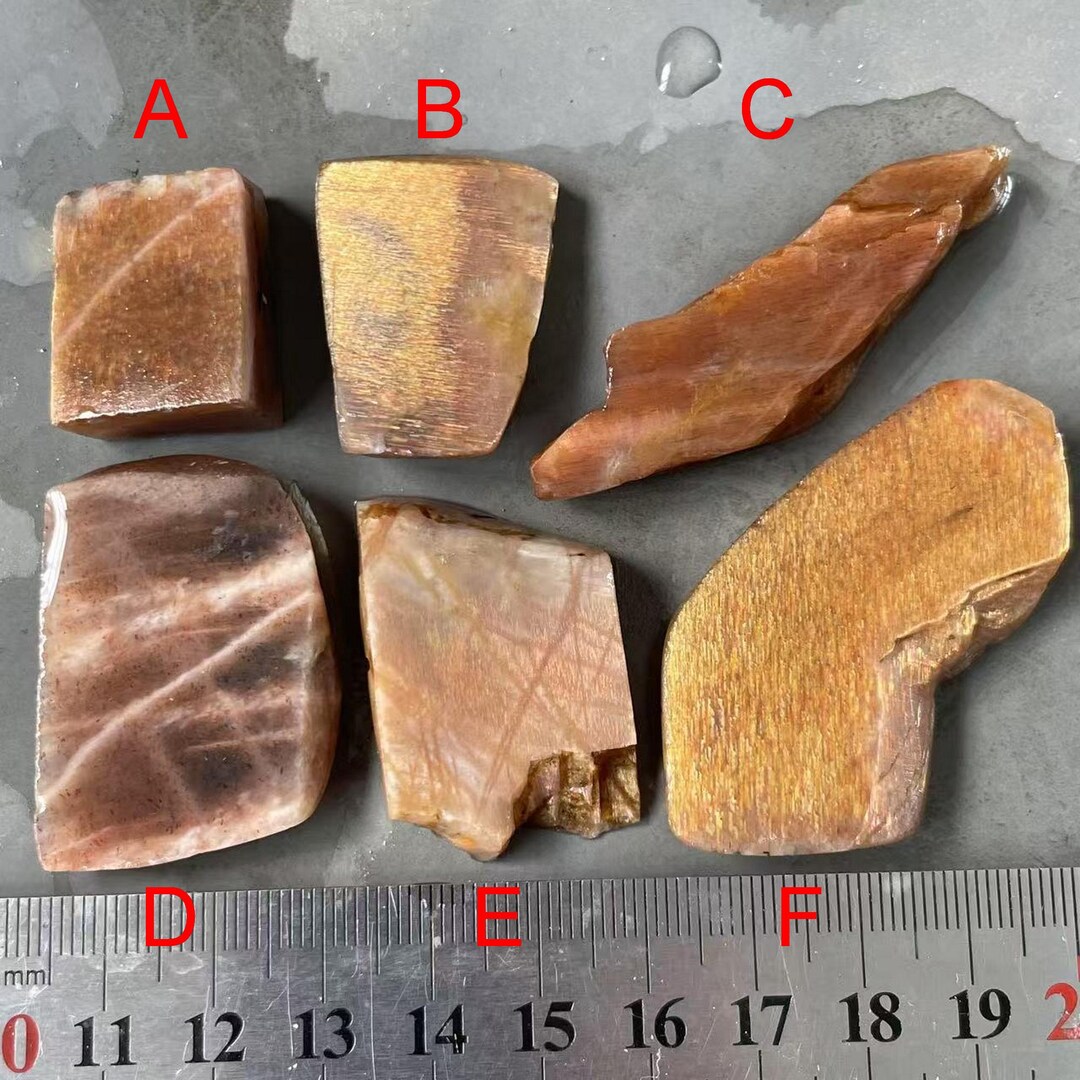 Sunstone Feldspar Rough Mineral,schiller Rough Mineral/raw Material ...