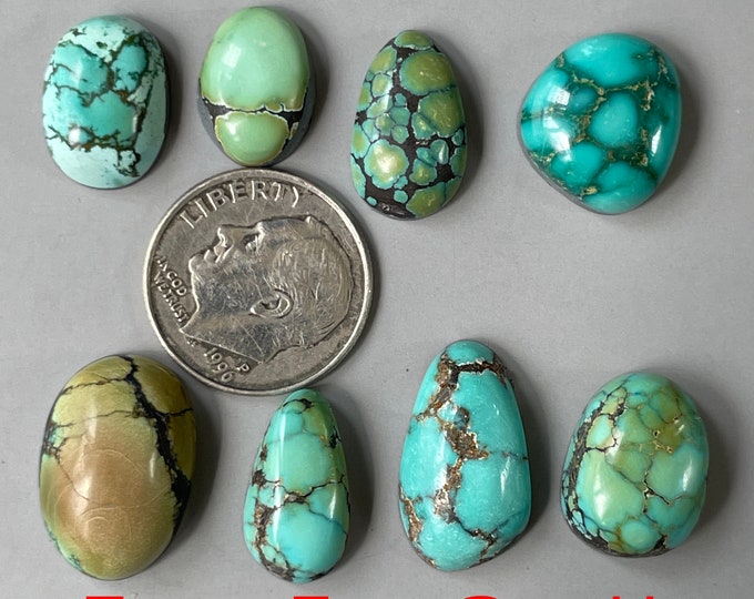 Natural Green Freeform Bamboo Mountain Hubei Turquoise Cabochon ...