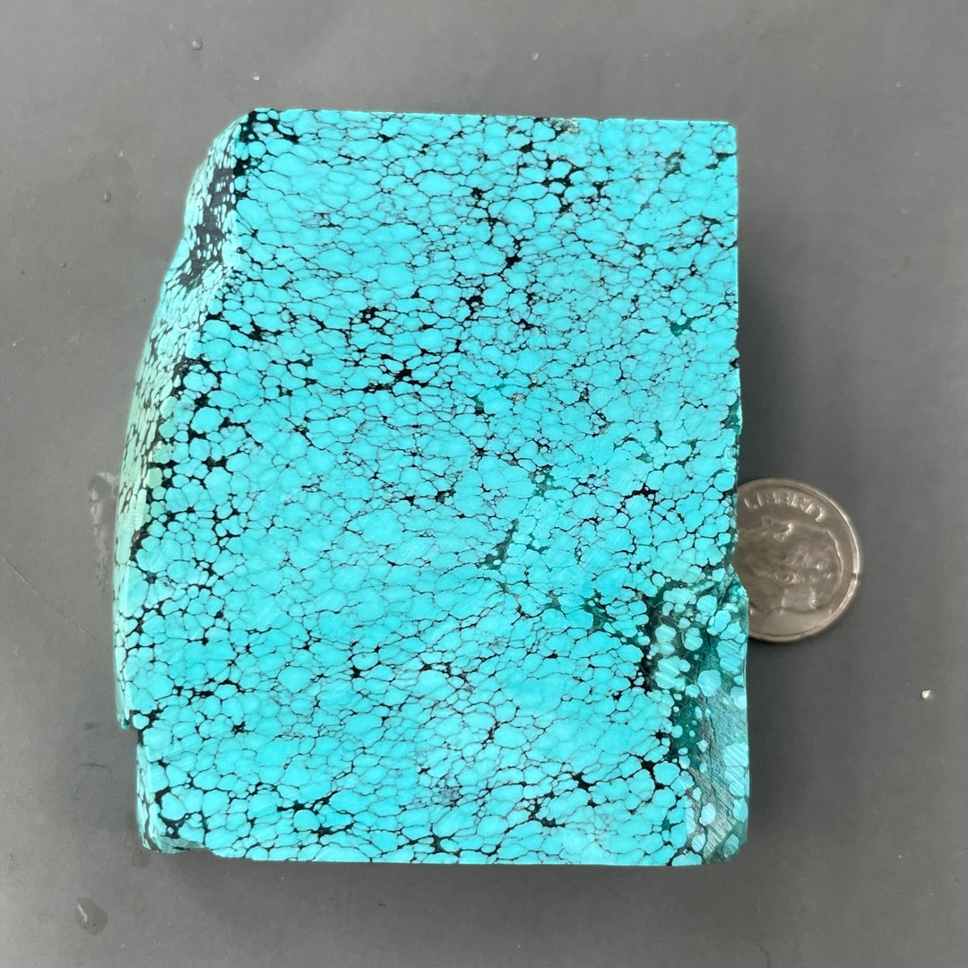 Stabilized Blue Cloud Mountain Hubei Turquoise Rough Mineral Slice/raw ...