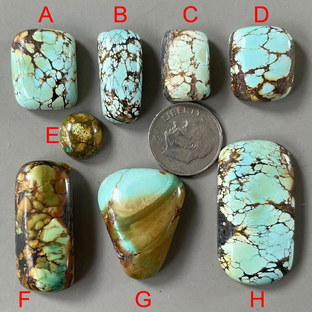 Natural Green Freeform Bamboo Mountain Hubei Turquoise Cabochon ...