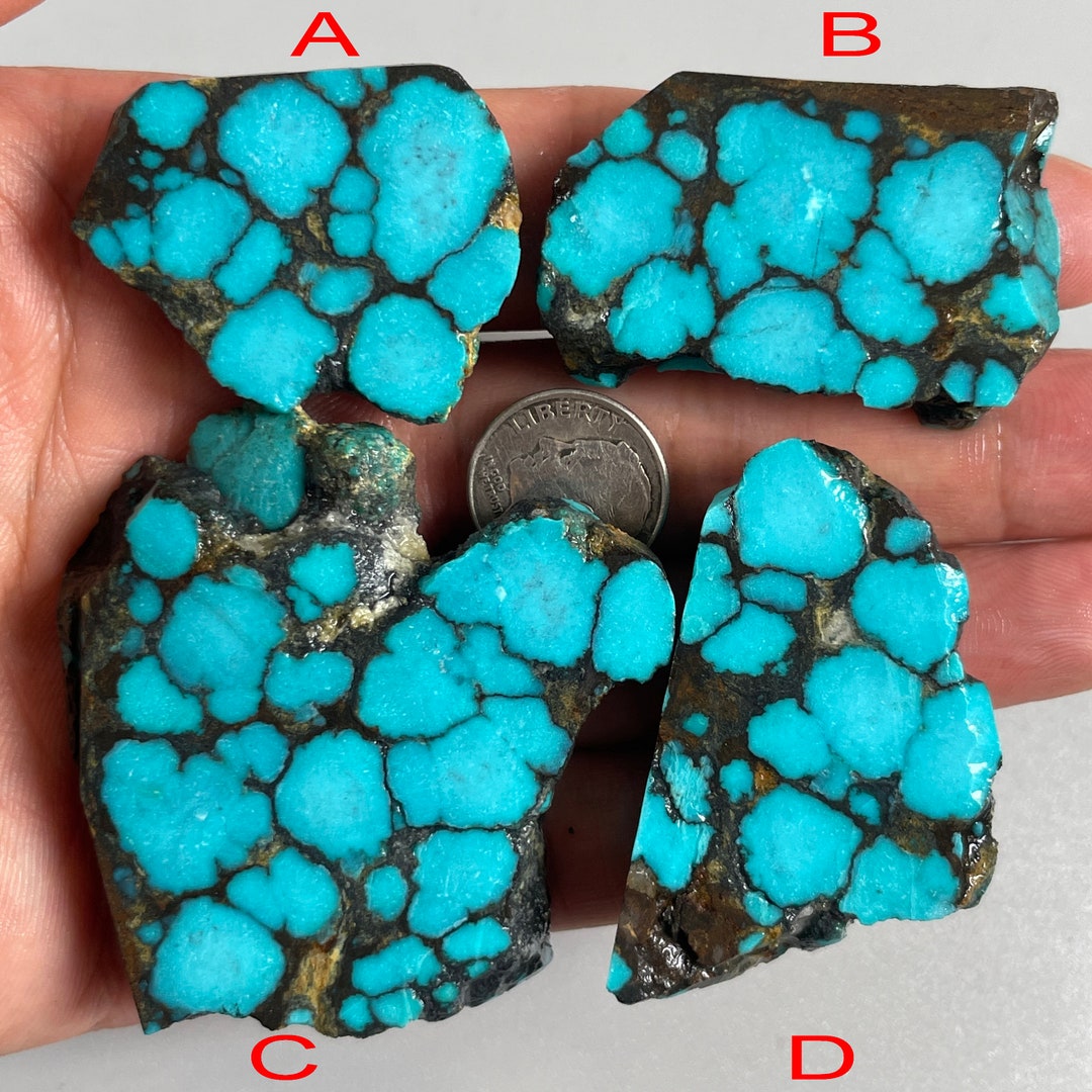 Natural Grade Blue Hubei China Turquoise Rough Mineral/raw Material ...